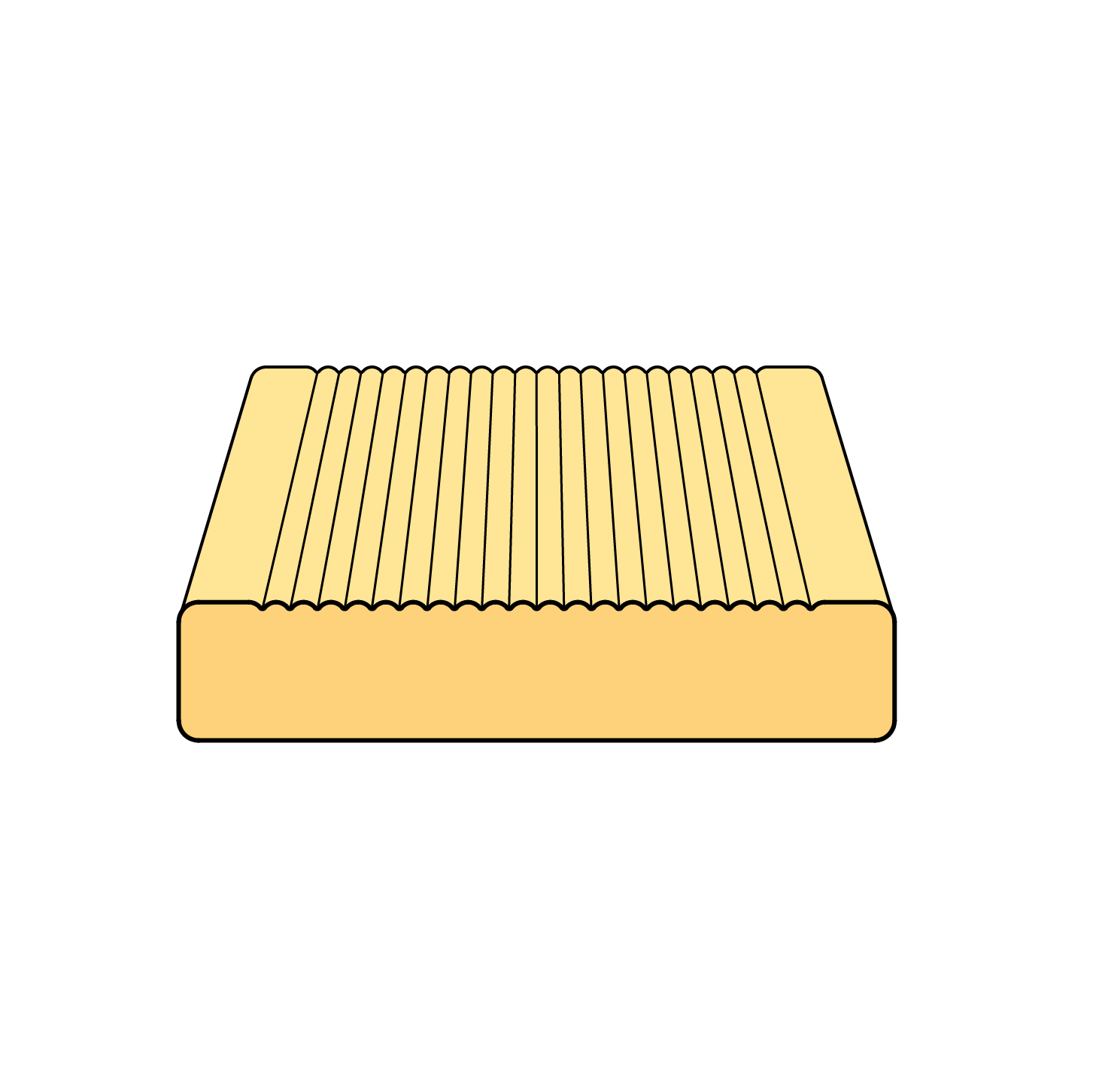 Rillad trall brun imp NTR AB G4-2 28x145 - TräGuiden